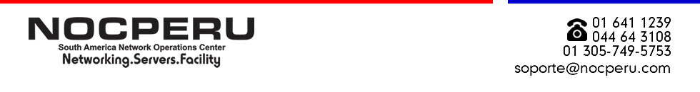 NOCPERU - South America Network Operations Center